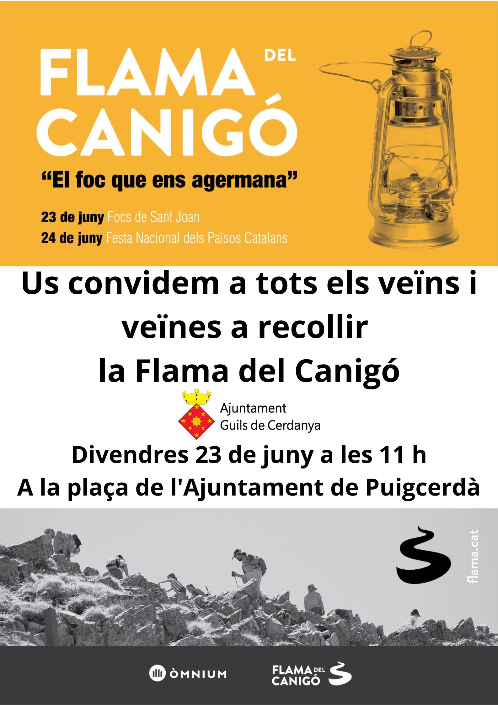 Recollida de la flama - Web oficial de l'Ajuntament de Guils de Cerdanya